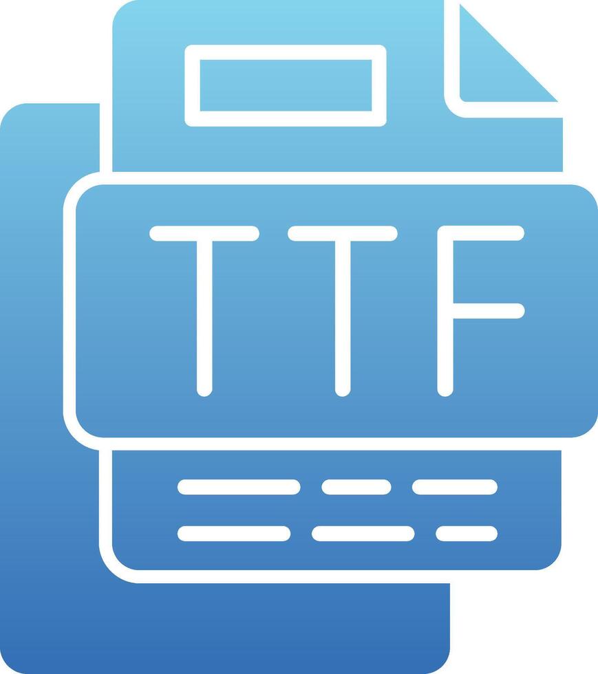 TTF File Glyph Gradient Icon 47350235 Vector Art at Vecteezy
