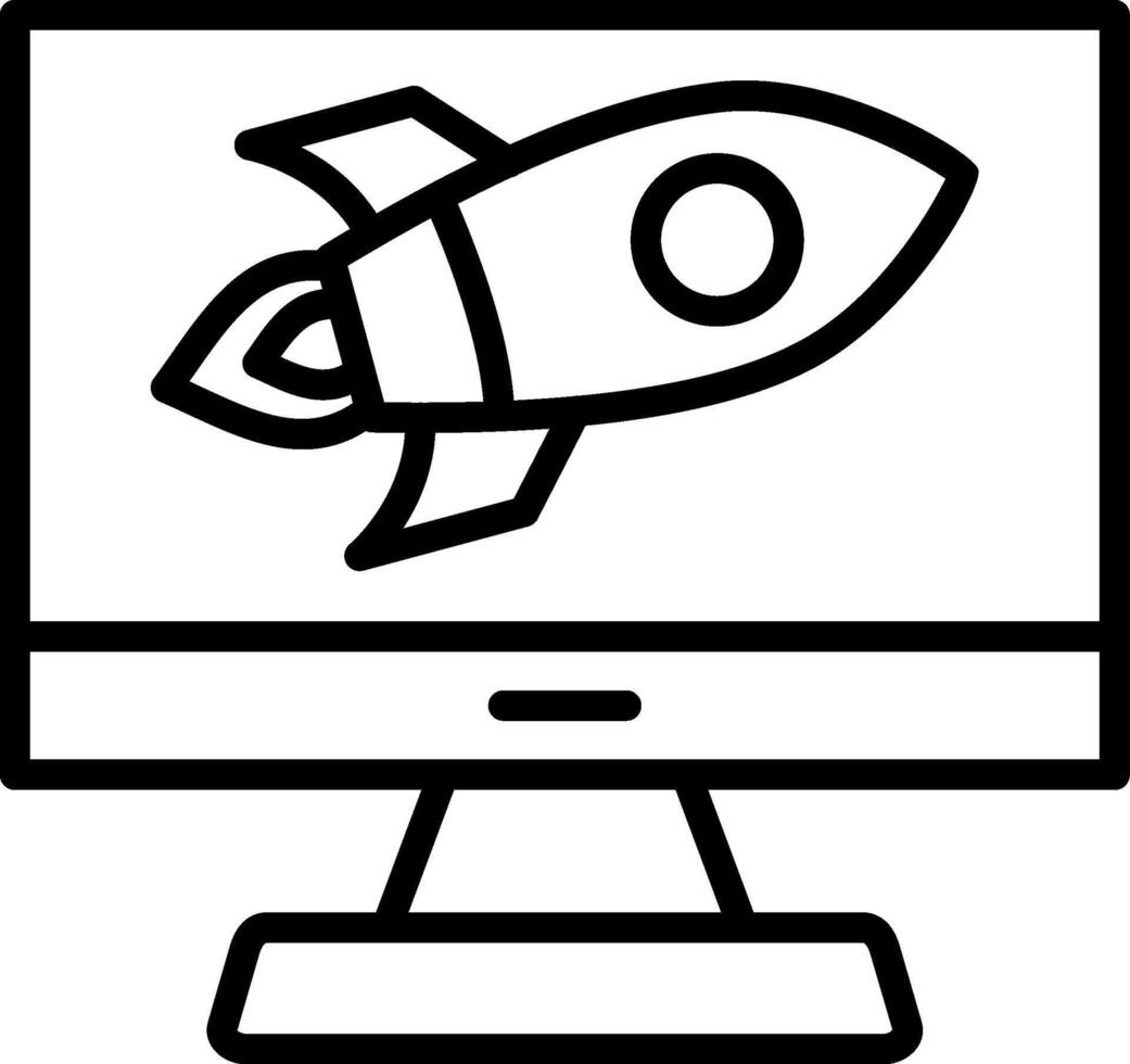 Computer Line Icon Design 47351017 Vector Art at Vecteezy