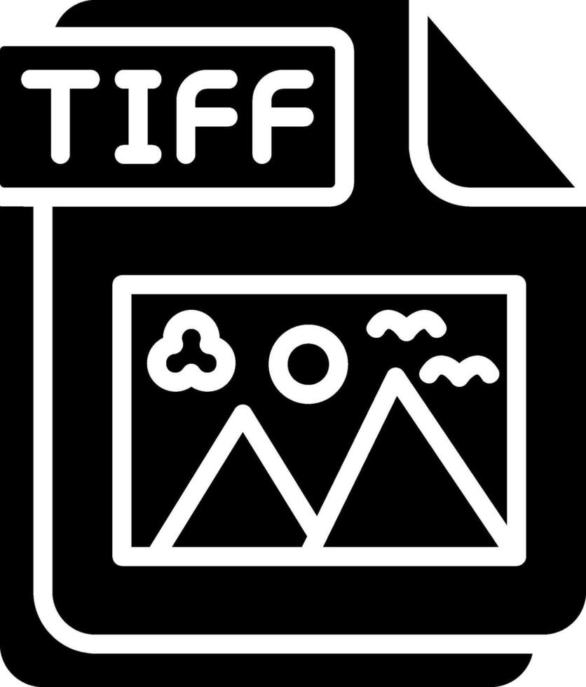 TIFF Glyph Icon Design 47351532 Vector Art at Vecteezy