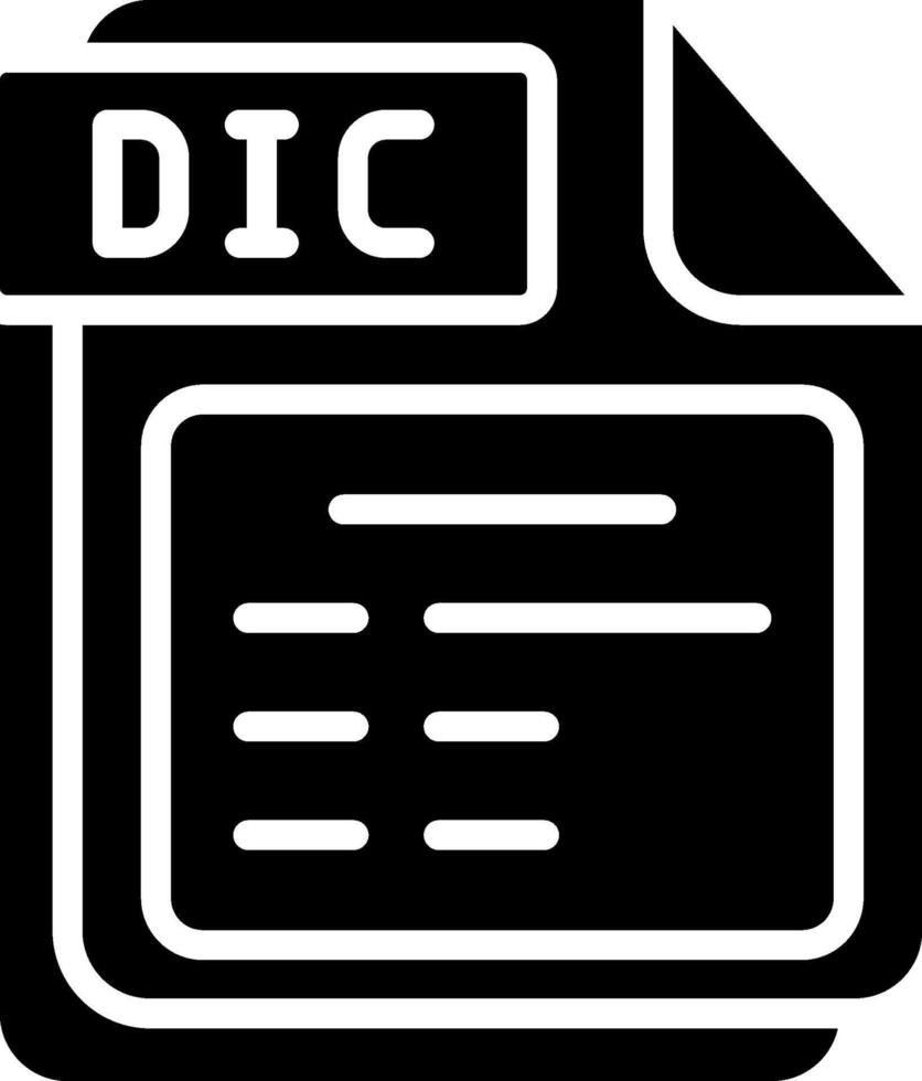 DIC Glyph Icon Design 47351576 Vector Art at Vecteezy