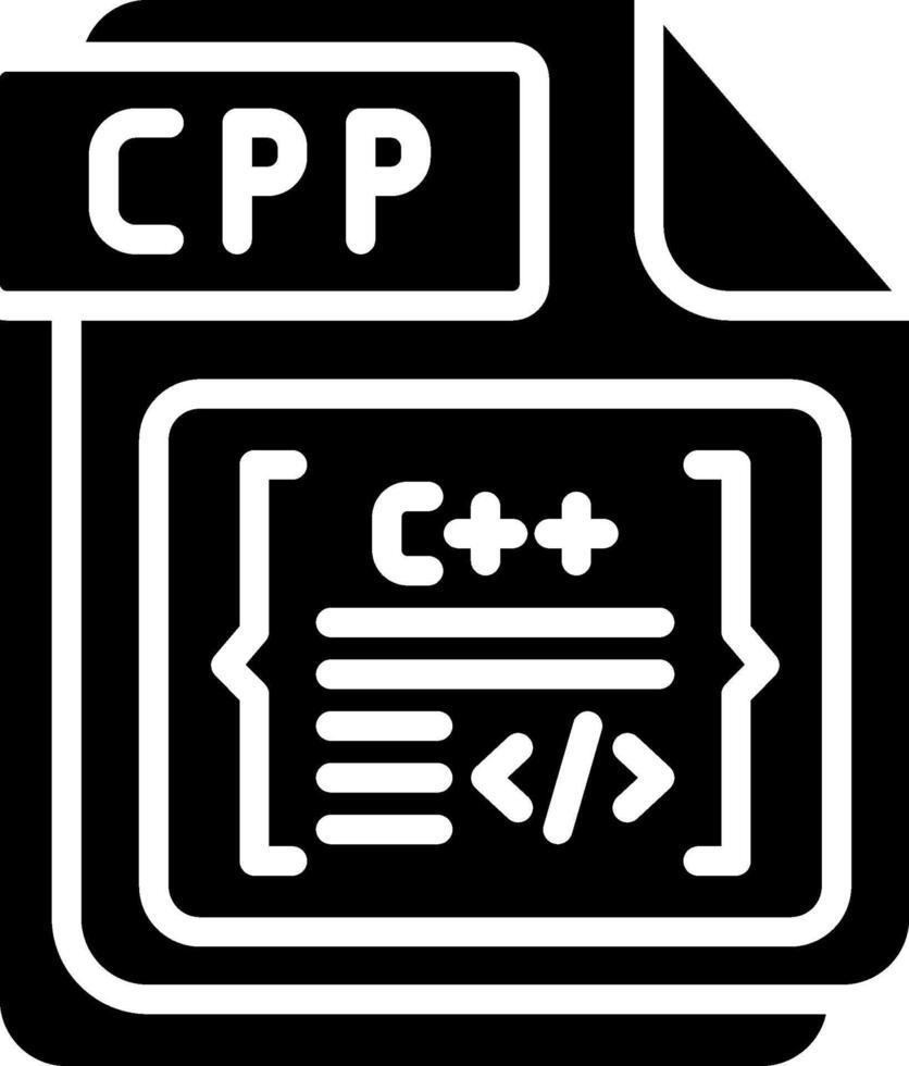 Cpp Glyph Icon Design 47351753 Vector Art At Vecteezy