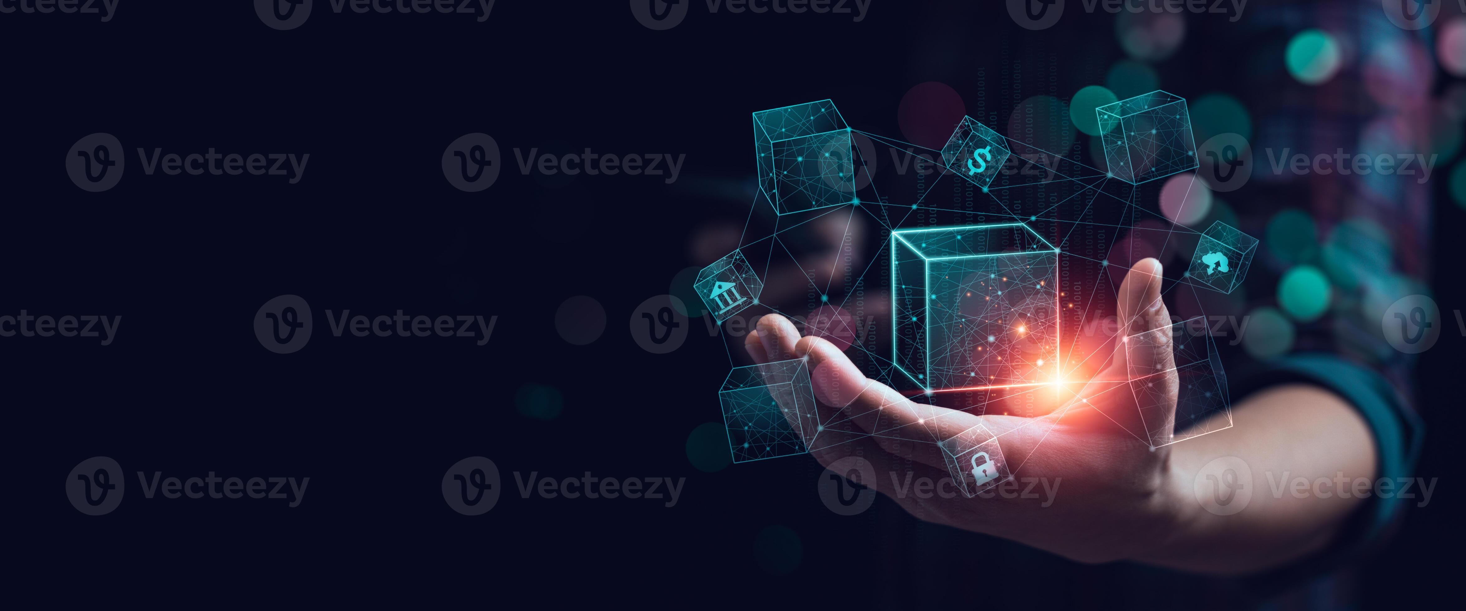 Blockchain Technology Concept, Revolutionizing Industries, Exploring the Boundless Potential of ...