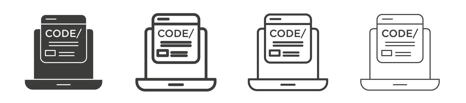 Display code icon 47357374 Vector Art at Vecteezy