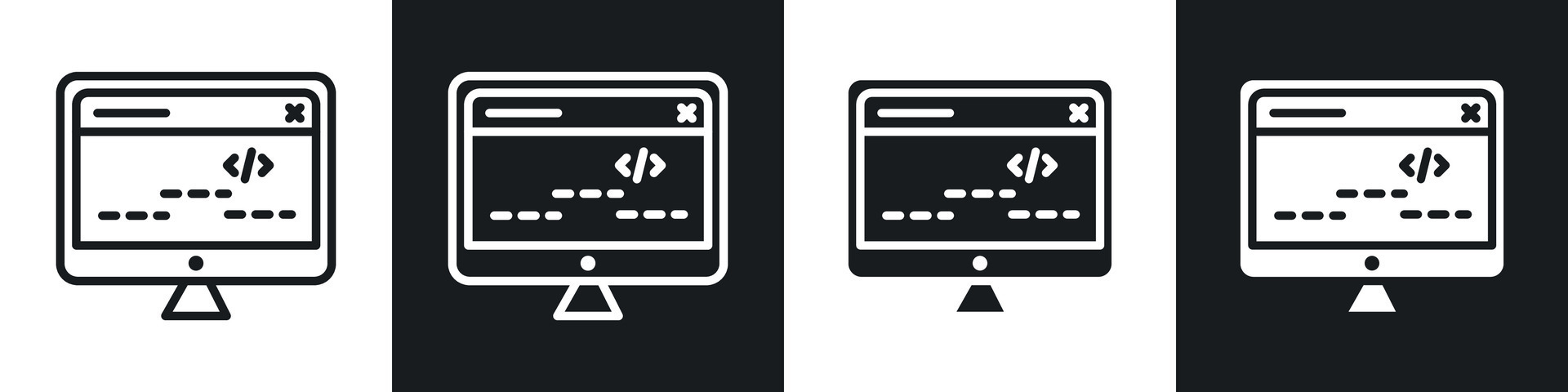 Display code icon 47357859 Vector Art at Vecteezy