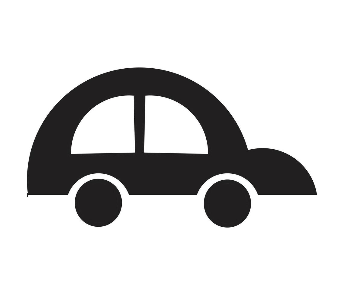 Car Front Line Icon Simple Outline Style Sign Symbol Auto View