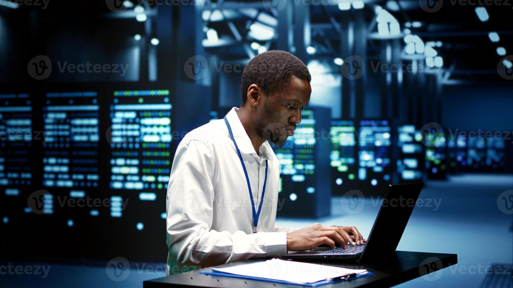 Computer Scientist Fixing Server Operational Issues Arising Due To High Cpu Usage Insufficient