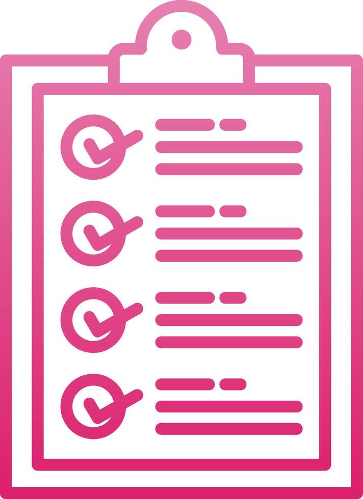 Checklist Line Gradient Icon 47368279 Vector Art at Vecteezy Checklist Line Gradient Icon 47368279 Vector Art at Vecteezy