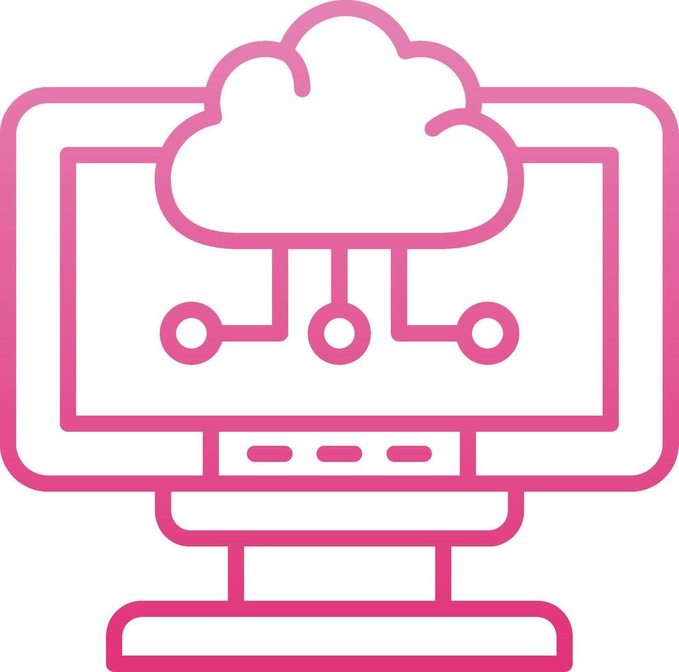 Cloud Computing Line Gradient Icon 47368333 Vector Art at Vecteezy