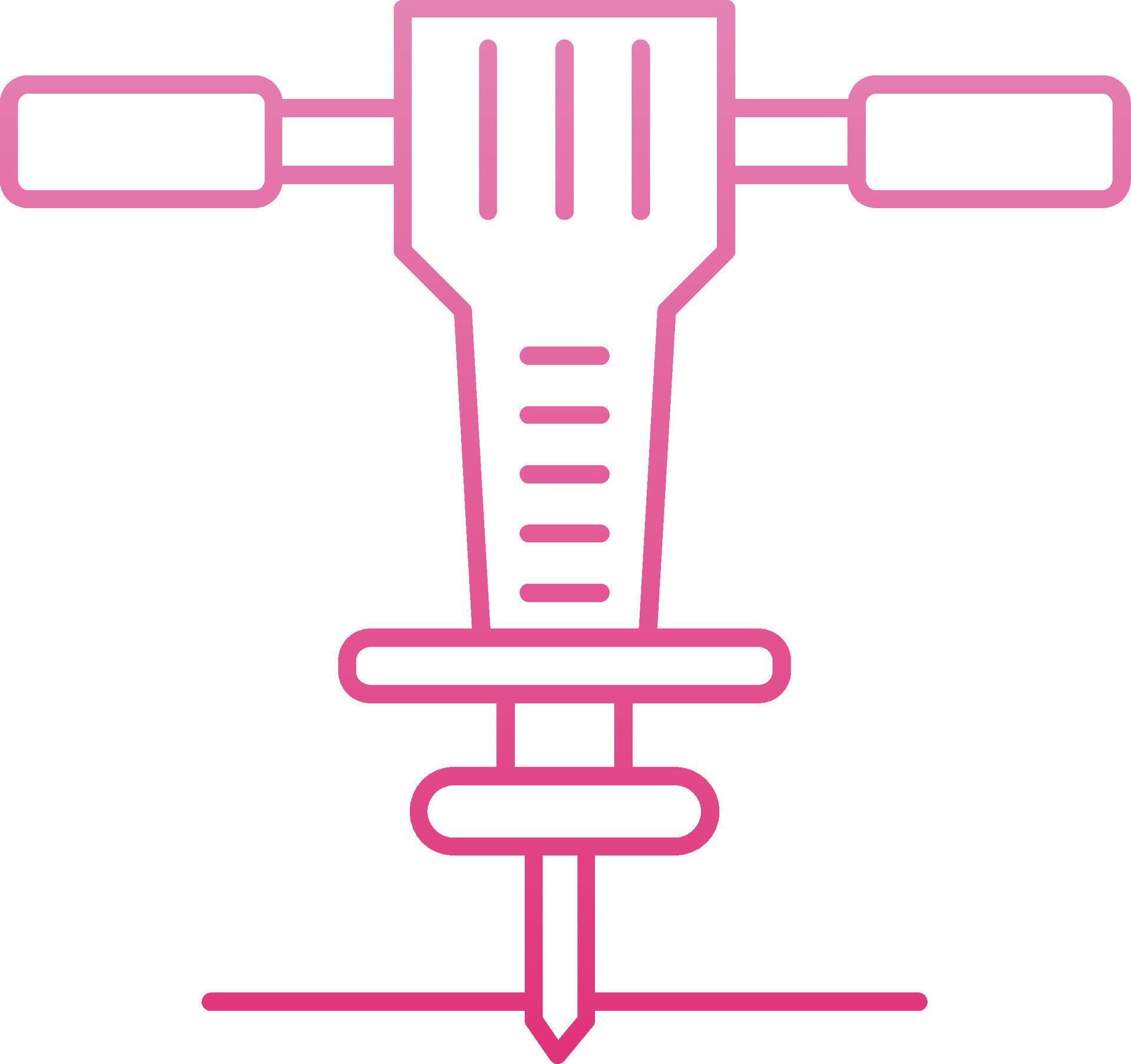 Jackhammer Line Gradient Icon 47368628 Vector Art At Vecteezy