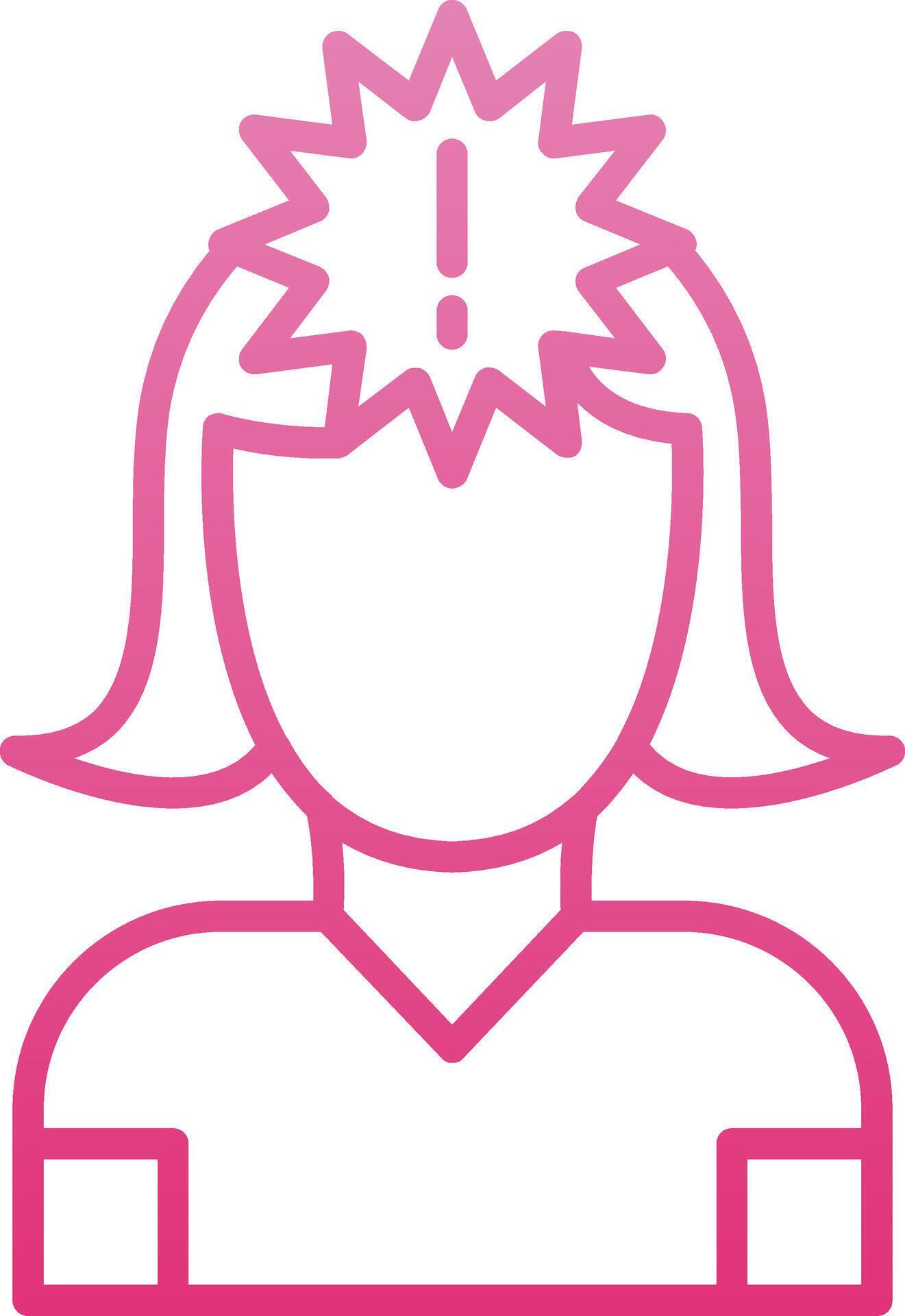 Panic Line Gradient Icon 47368655 Vector Art at Vecteezy