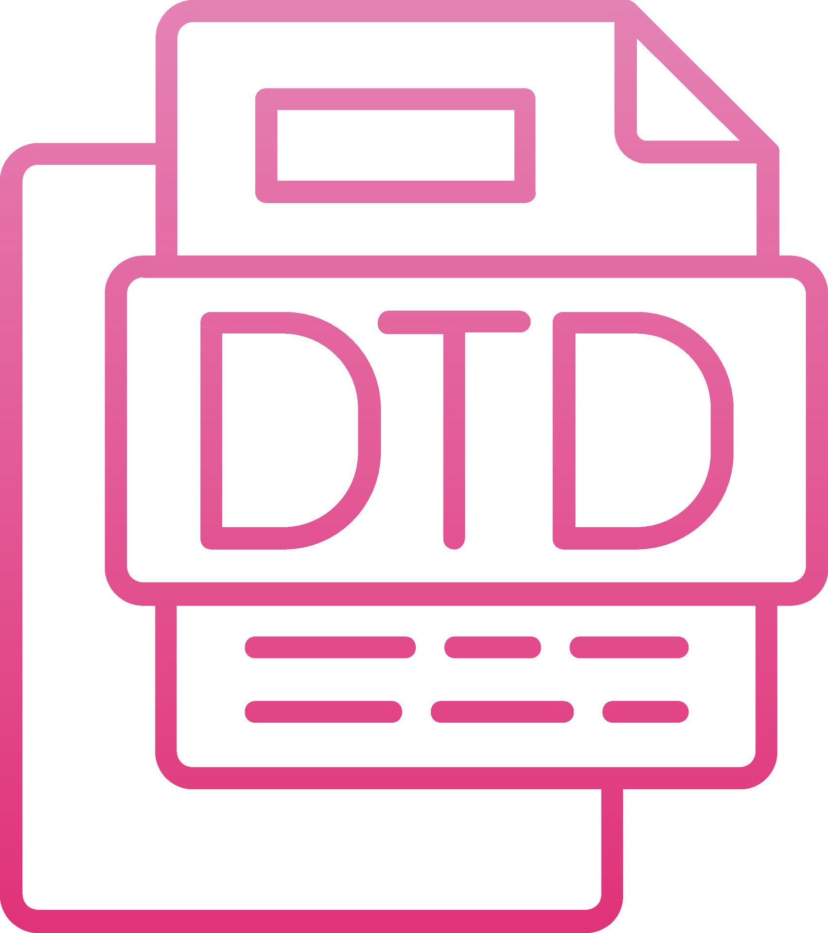 Dtd File Line Gradient Icon 47369038 Vector Art at Vecteezy Dtd File Line Gradient Icon 47369038 Vector Art at Vecteezy