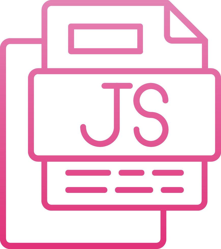 JS File Line Gradient Icon 47369217 Vector Art at Vecteezy