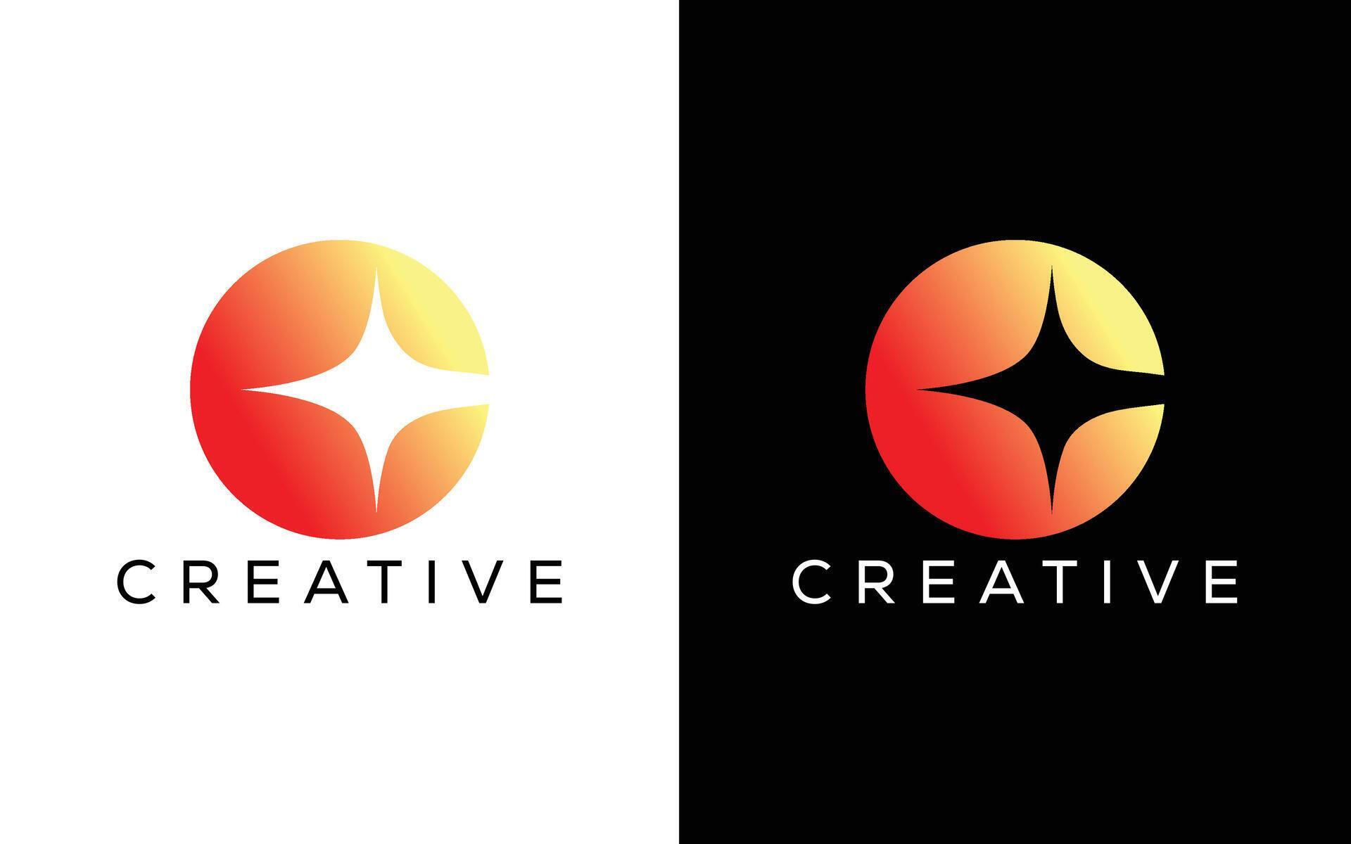 Minimalist professional letter C spark logo design template. Letter C flare light spark logo ...