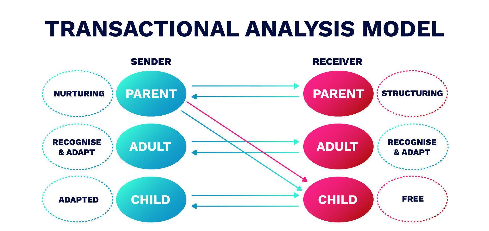 Transactional analysis model. Structuring of positive parenting with model of trust protection ...