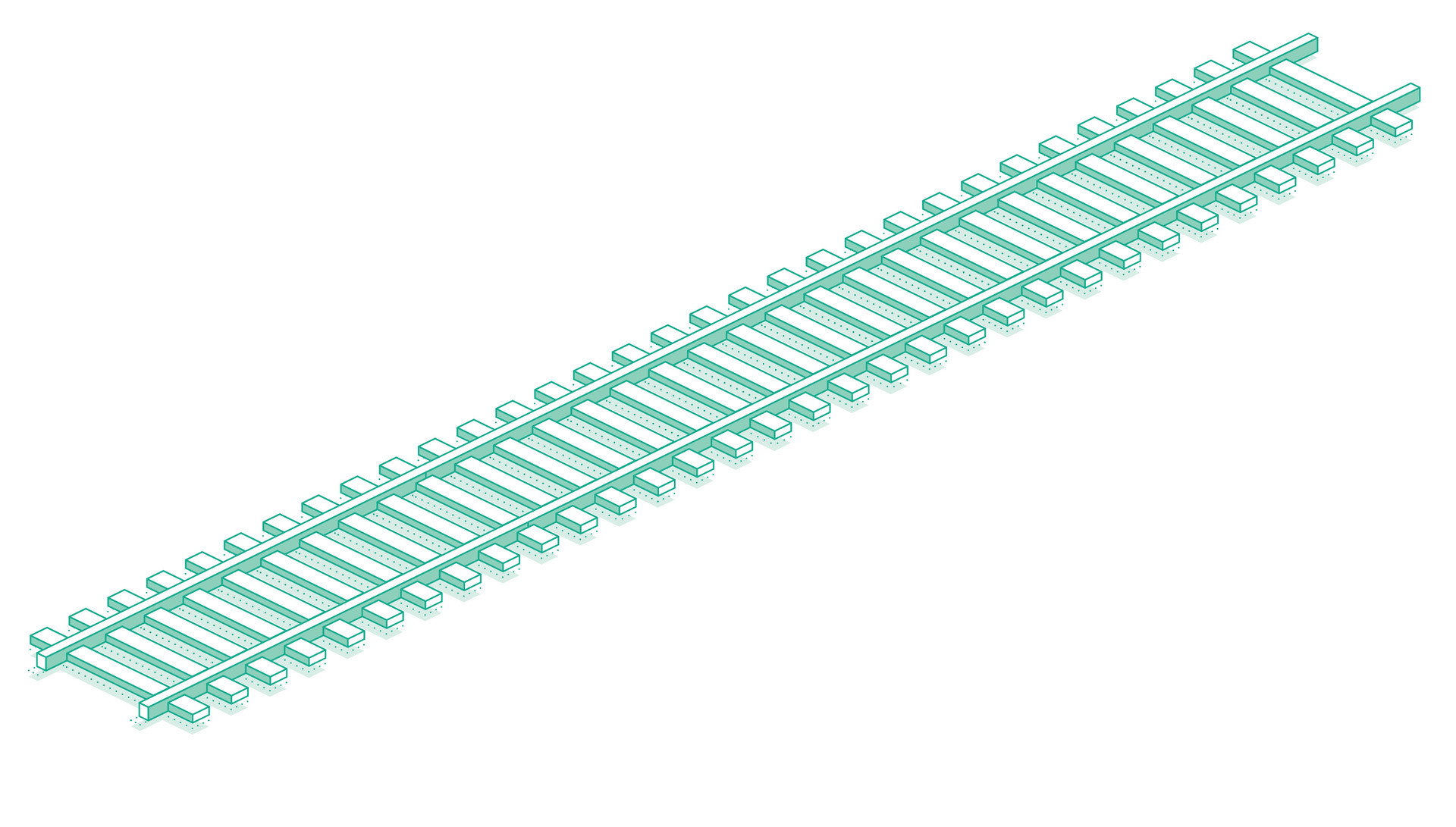 Railway track. Isometric object isolated on white background. Railway ... Railway track. Isometric object isolated on white background. Railway ...