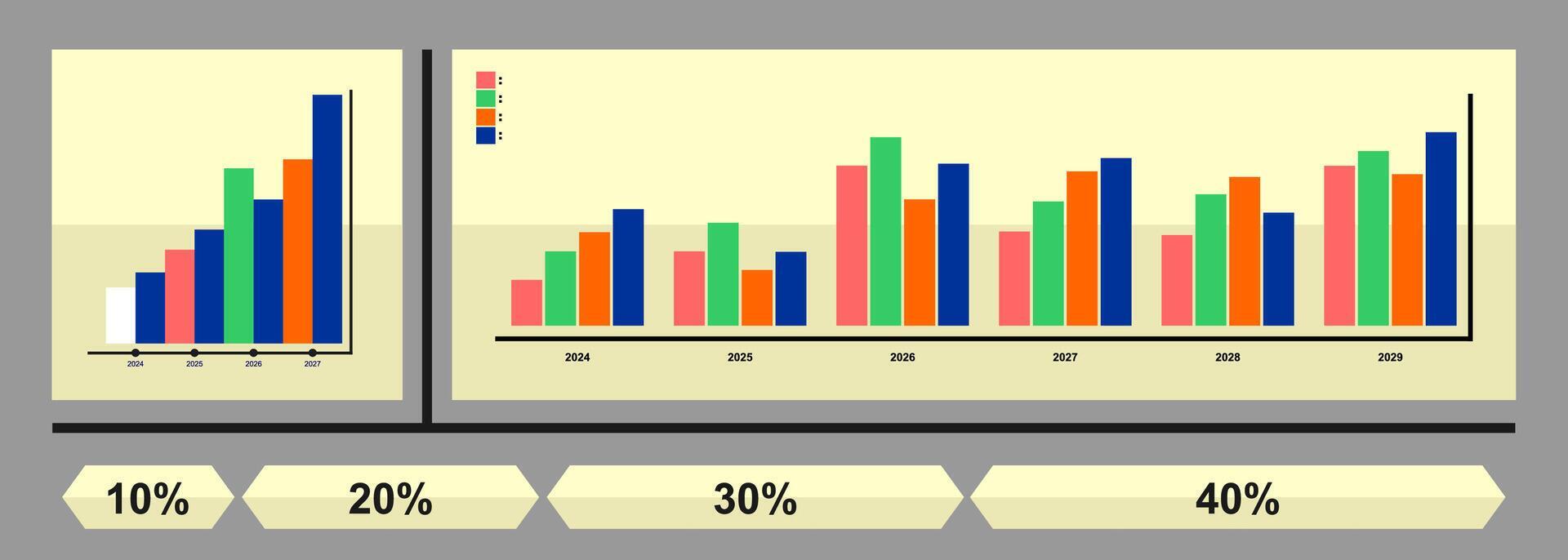 Infographic dashboard template. Simple design of interface, admin panel with graphs, chart ...