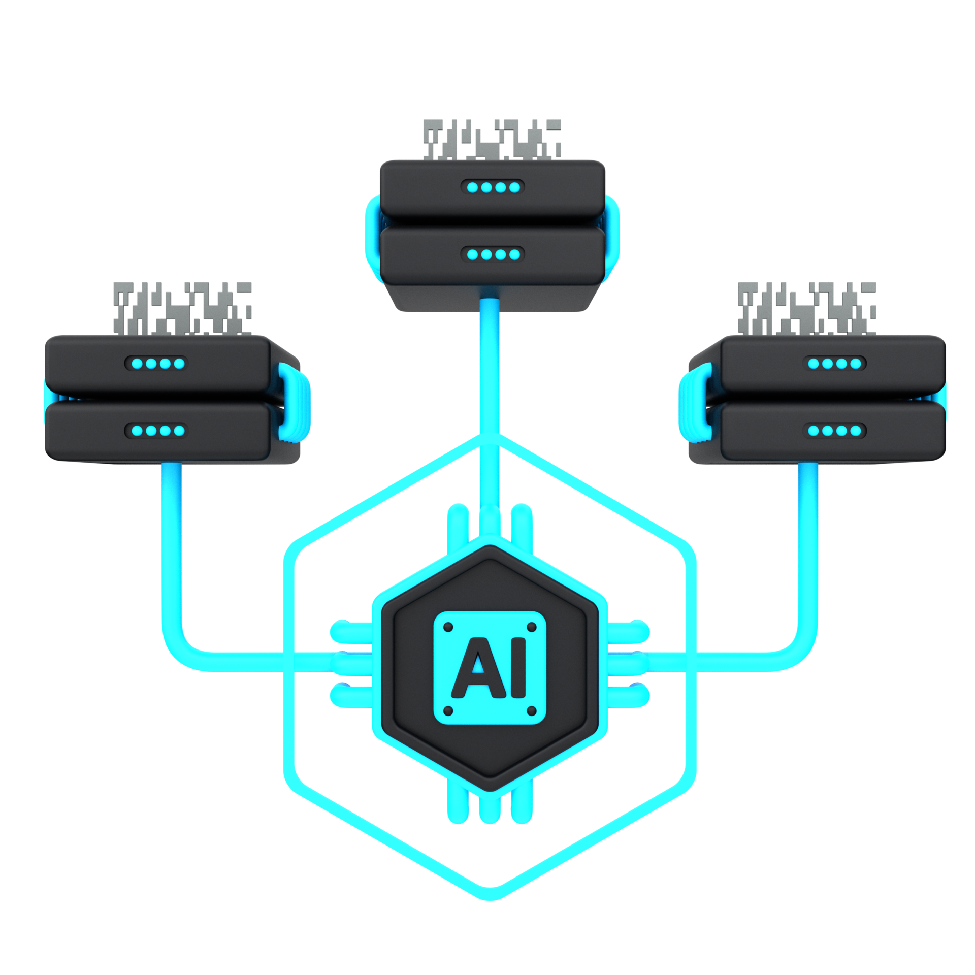3d Minimal Artificial Intelligence Concept Artificial Intelligence