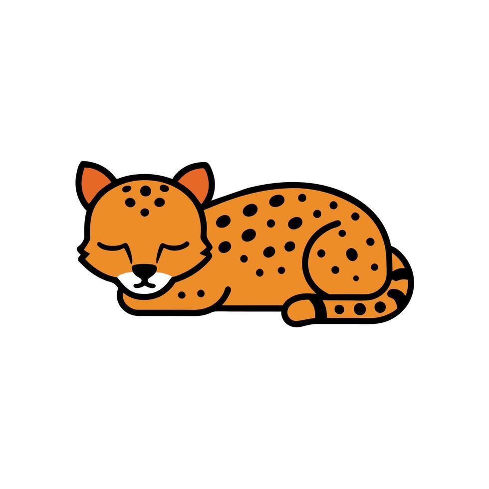 Bobcat leopard sleeps icon illustration 47392041 Vector Art at Vecteezy Bobcat leopard sleeps icon illustration 47392041 Vector Art at Vecteezy
