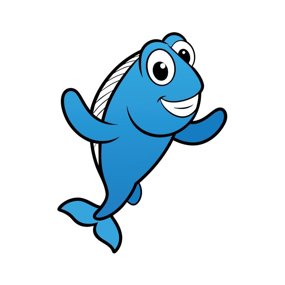 Bluehead Wrasse fish dancing icon illustration 47392314 Vector Art at ...