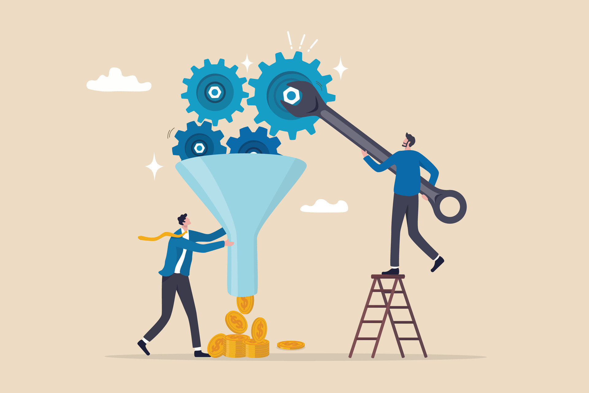 Optimization to improve result, adjust marketing factor to gain more profit, efficiency or ...