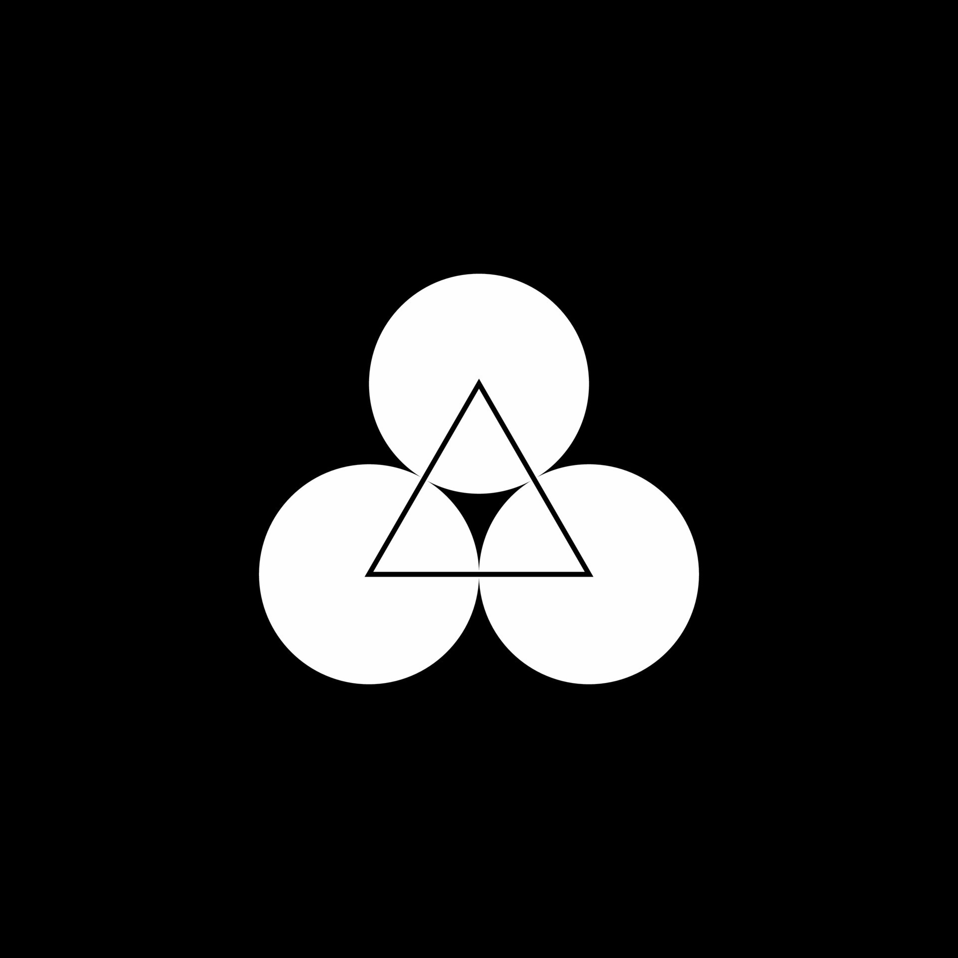 Triangle Shape In The 3 Circle Shape Can Use For Logo Gram Website