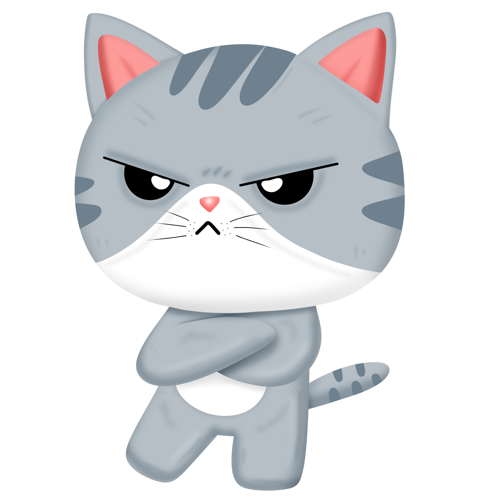 Sulk cartoon cat 47395361 PNG