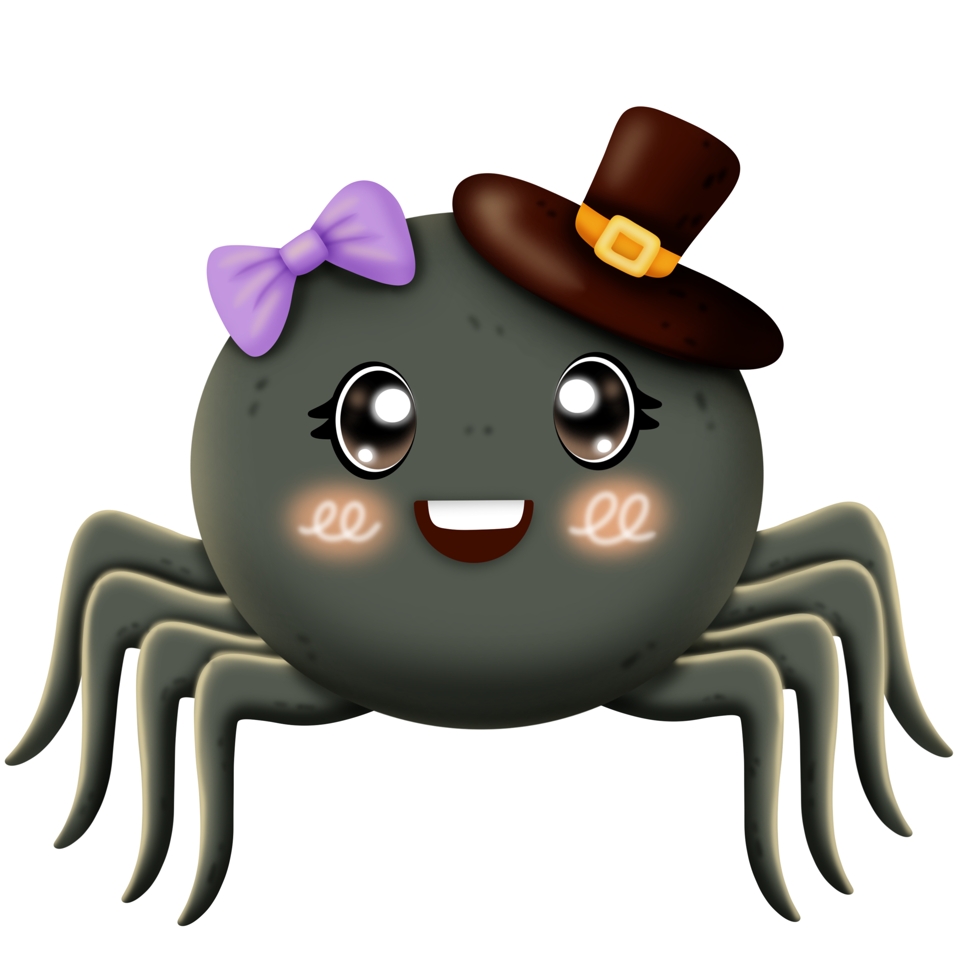 Cute spider halloween 47395614 PNG