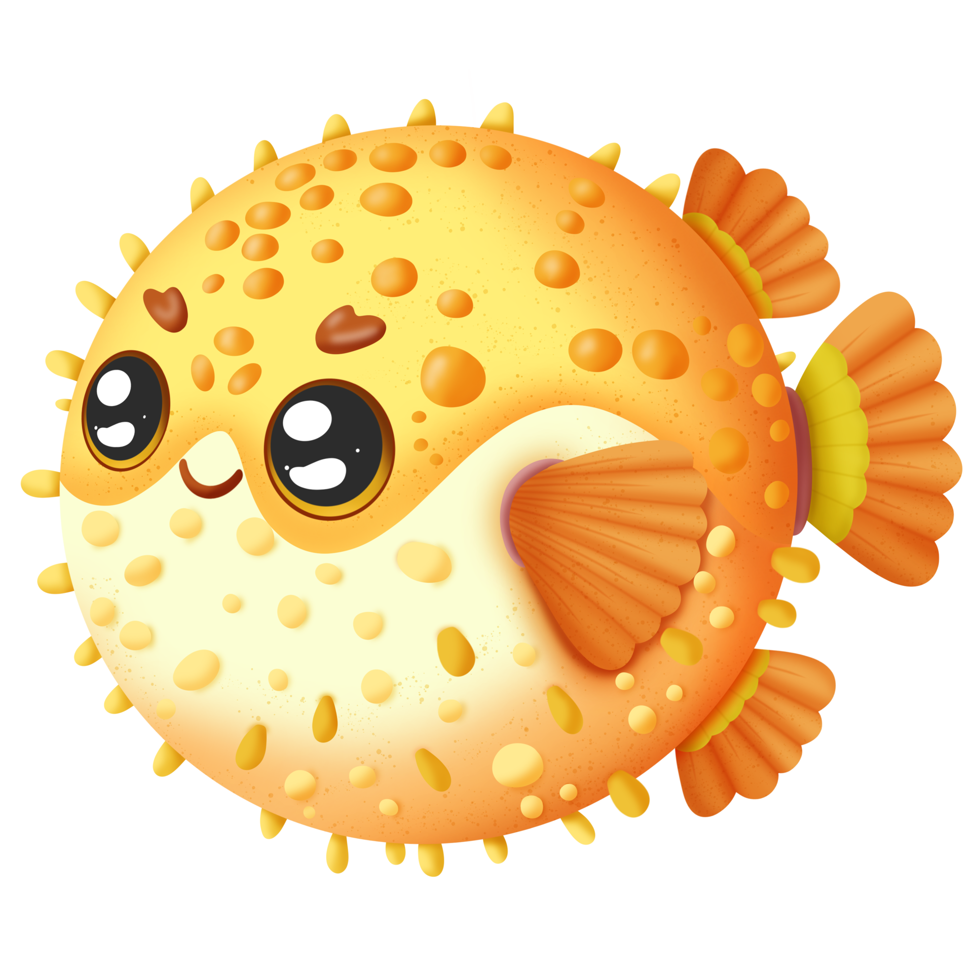 Cute cartoon puffer fish 47395622 PNG Cute cartoon puffer fish 47395622 PNG