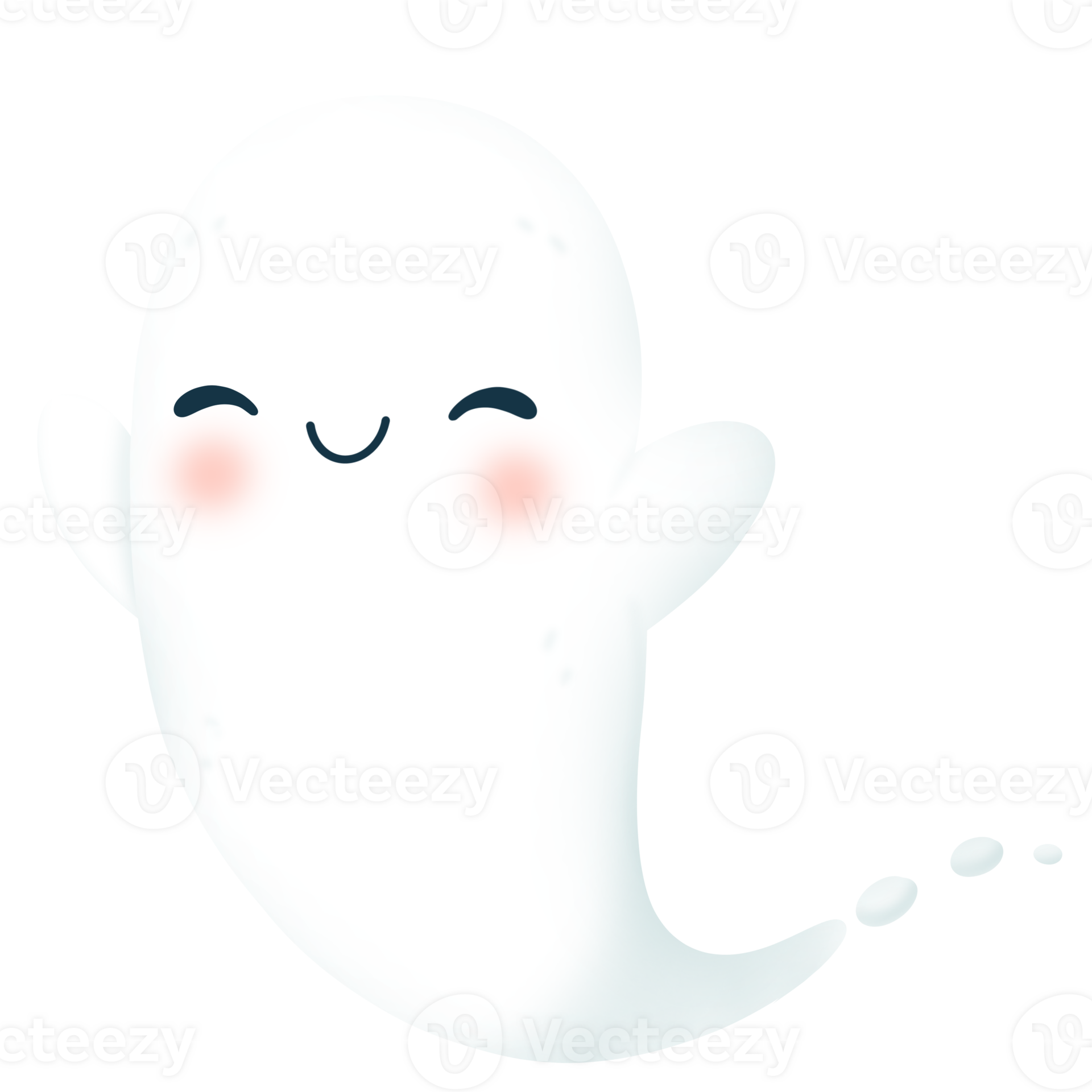 Cute Ghost Halloween 47395628 Png