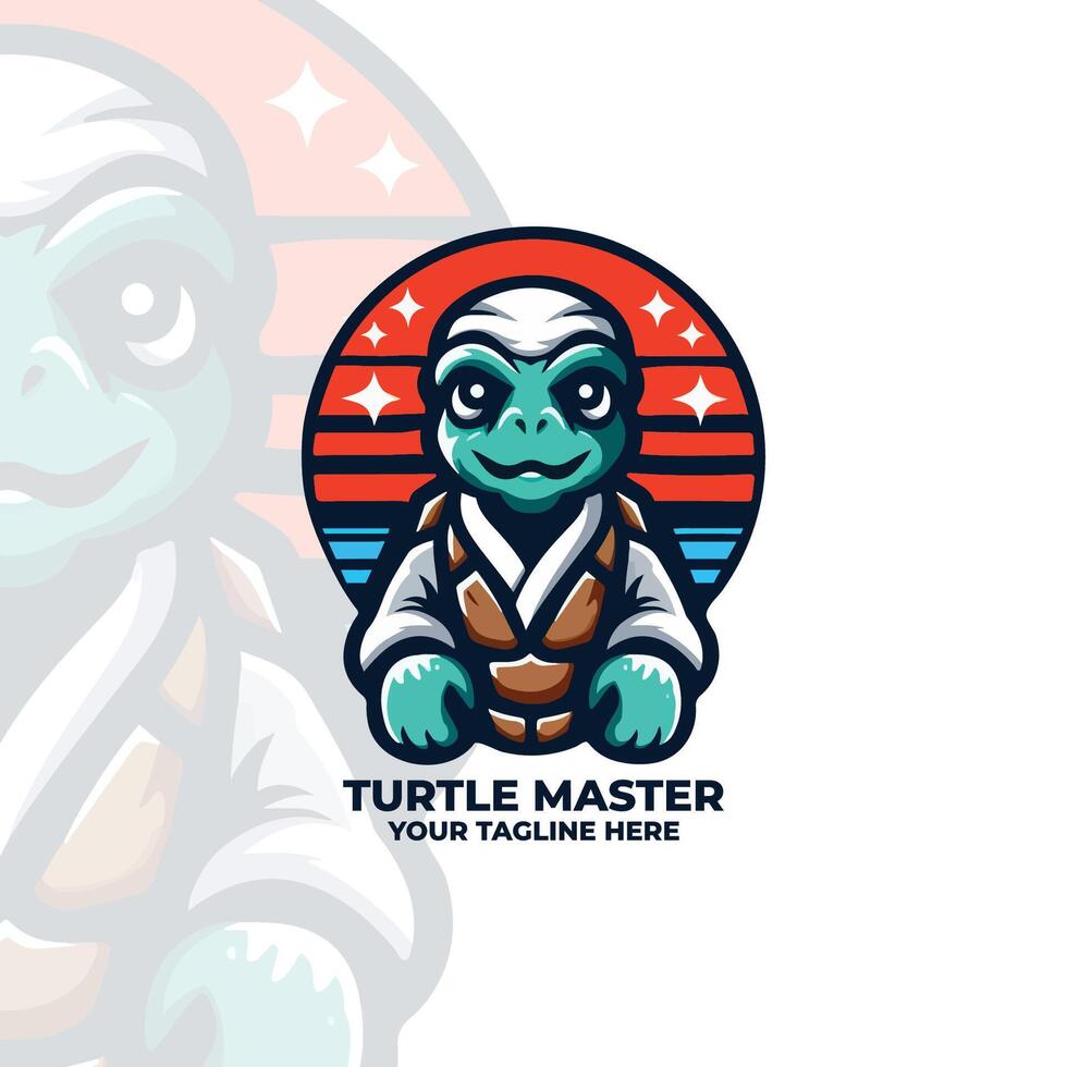 The Turtle Master Logo Mascot Design 47396151 Vector Art at Vecteezy