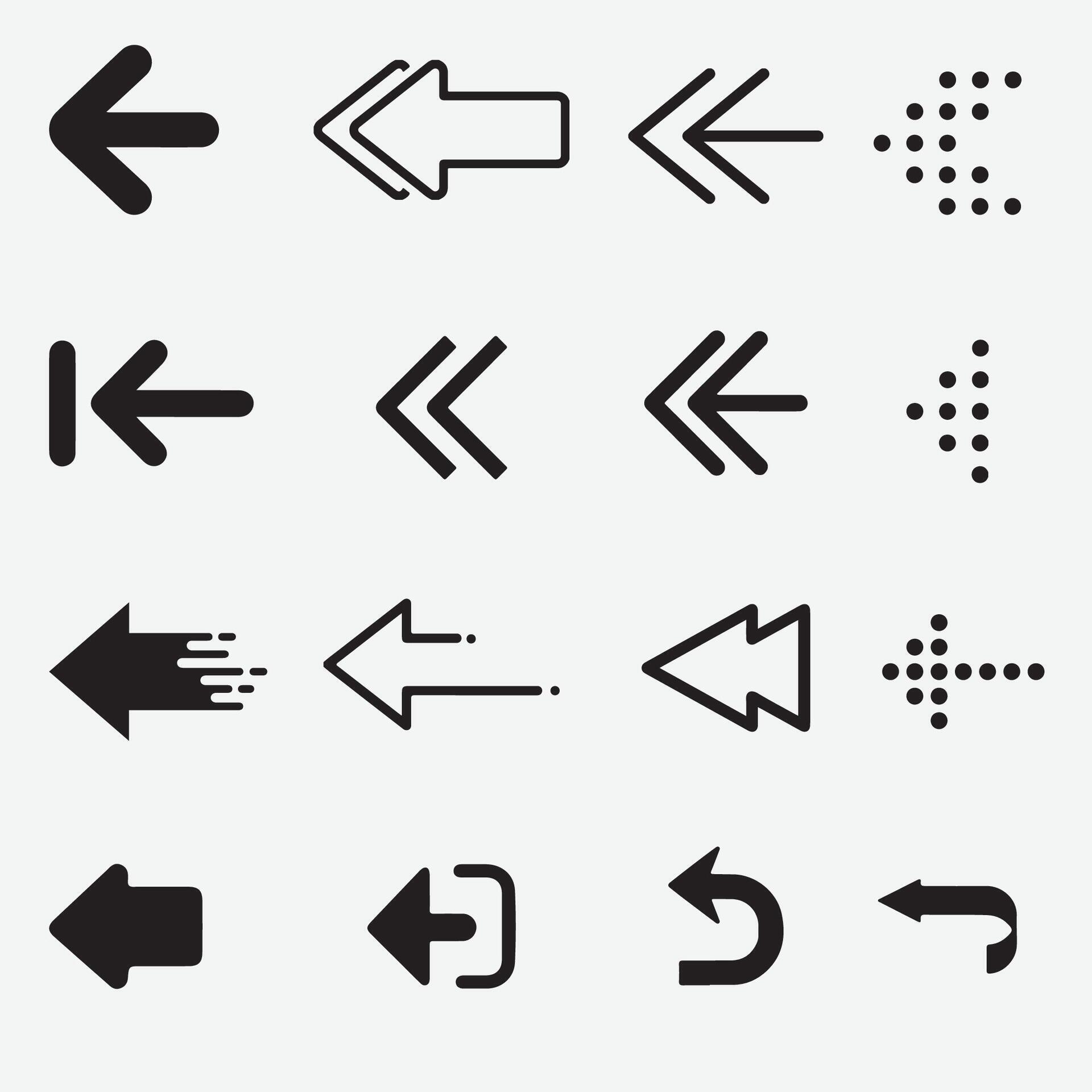 Set Arrow Icon Collection Different Arrows Sign Black Arrows 47398873 Vector Art At Vecteezy