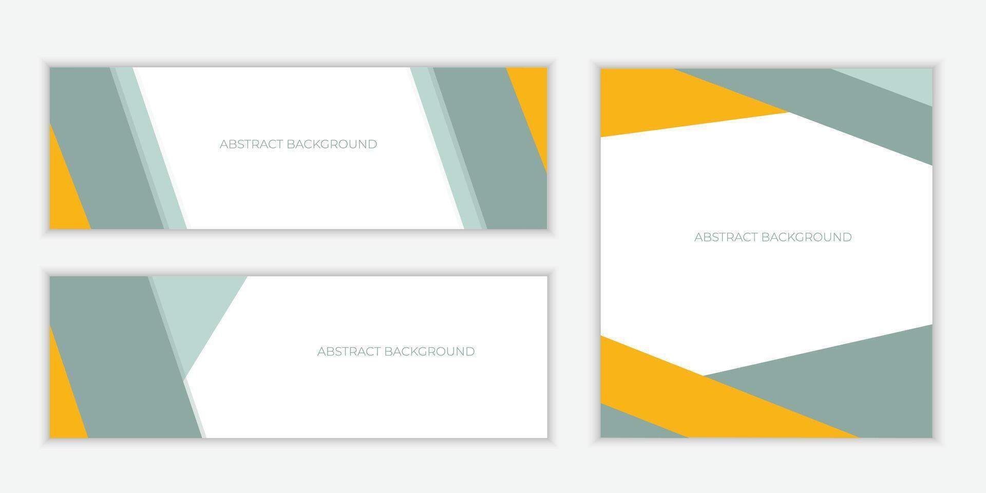 Abstract Green And Yellow Triangle Overlapping Layers Geometric Shapes Background A Combination