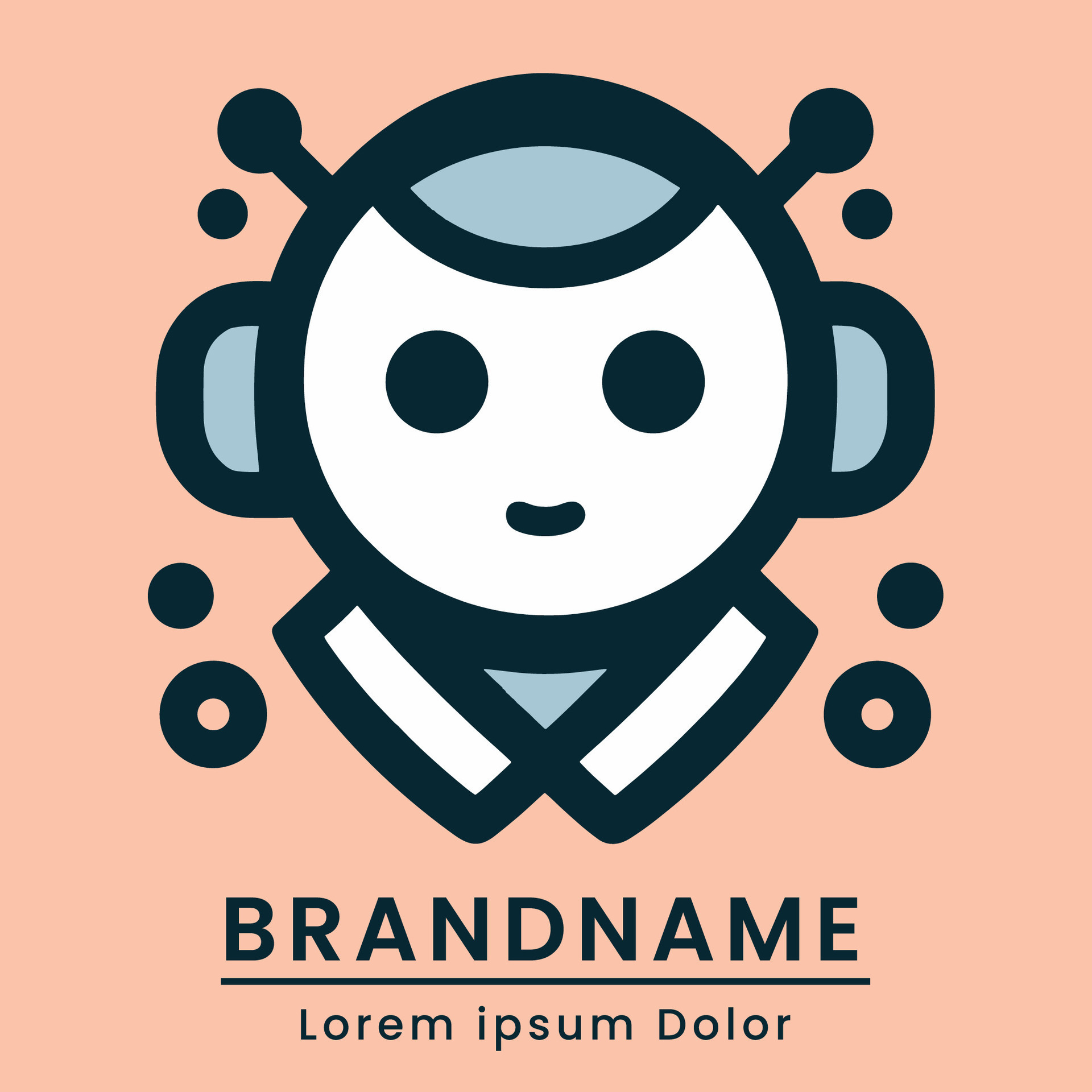 Astronaut robot space helmet with a dynamic background 47399840 Vector ...