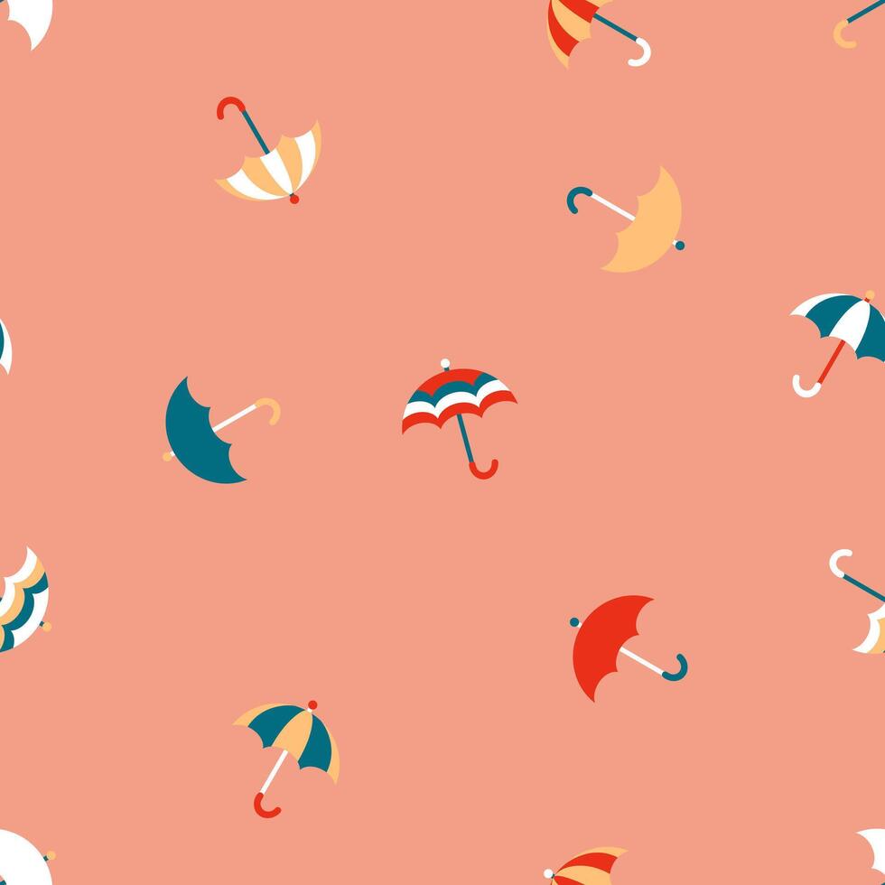 Hand drawn abstract geometric parasol seamless pattern. Perfect print ... Hand drawn abstract geometric parasol seamless pattern. Perfect print ...