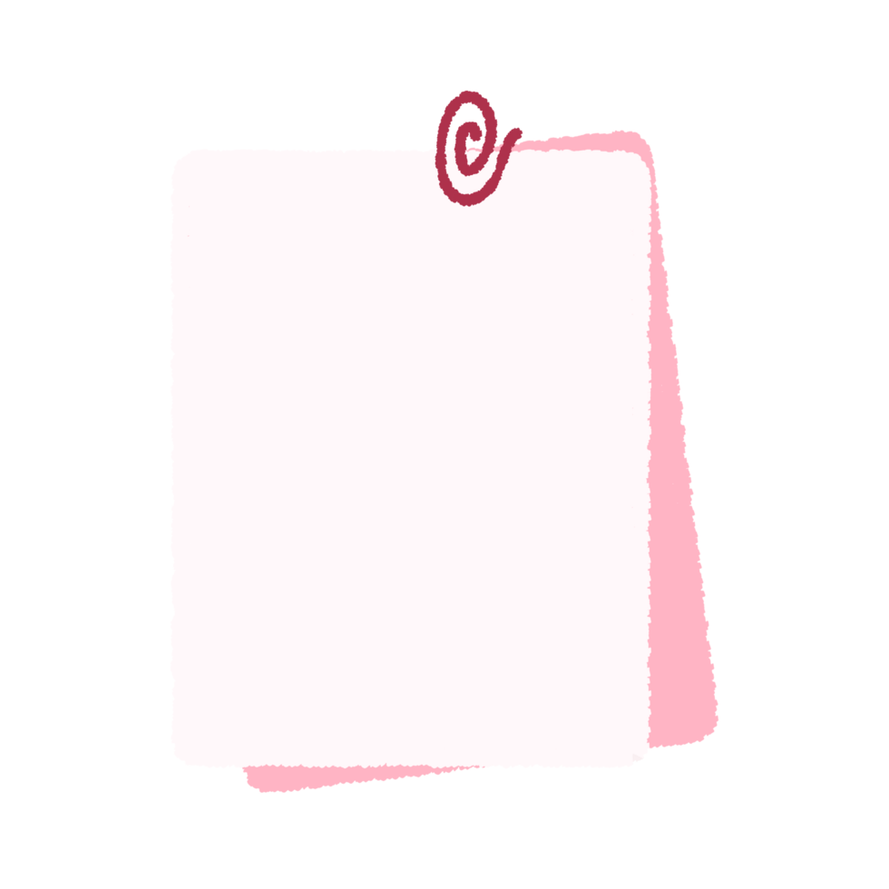 Cute Sticky Note Illustration 47405171 Png