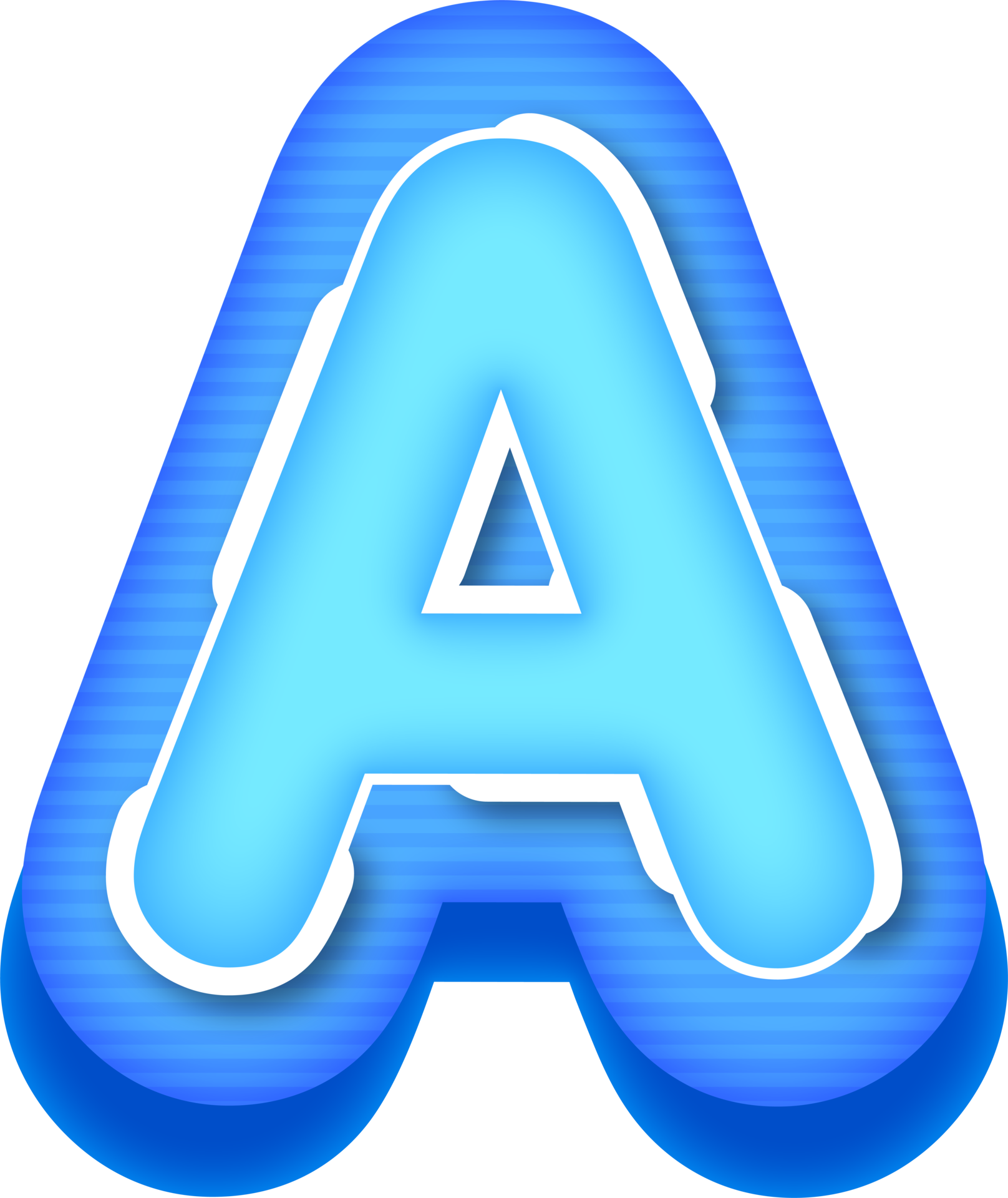 letra a, azul tecnología efecto alfabeto 47406749 PNG