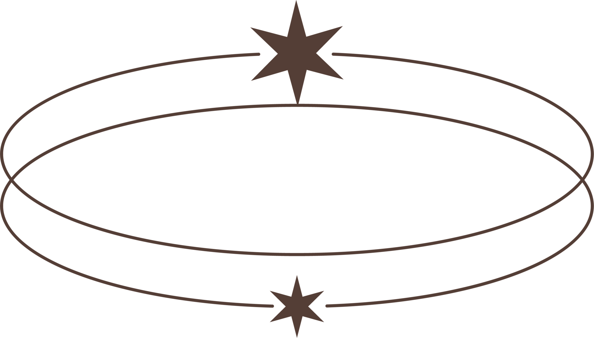 Aesthetic Frame And Shapes With Stars Minimal Y2k Outline Graphic