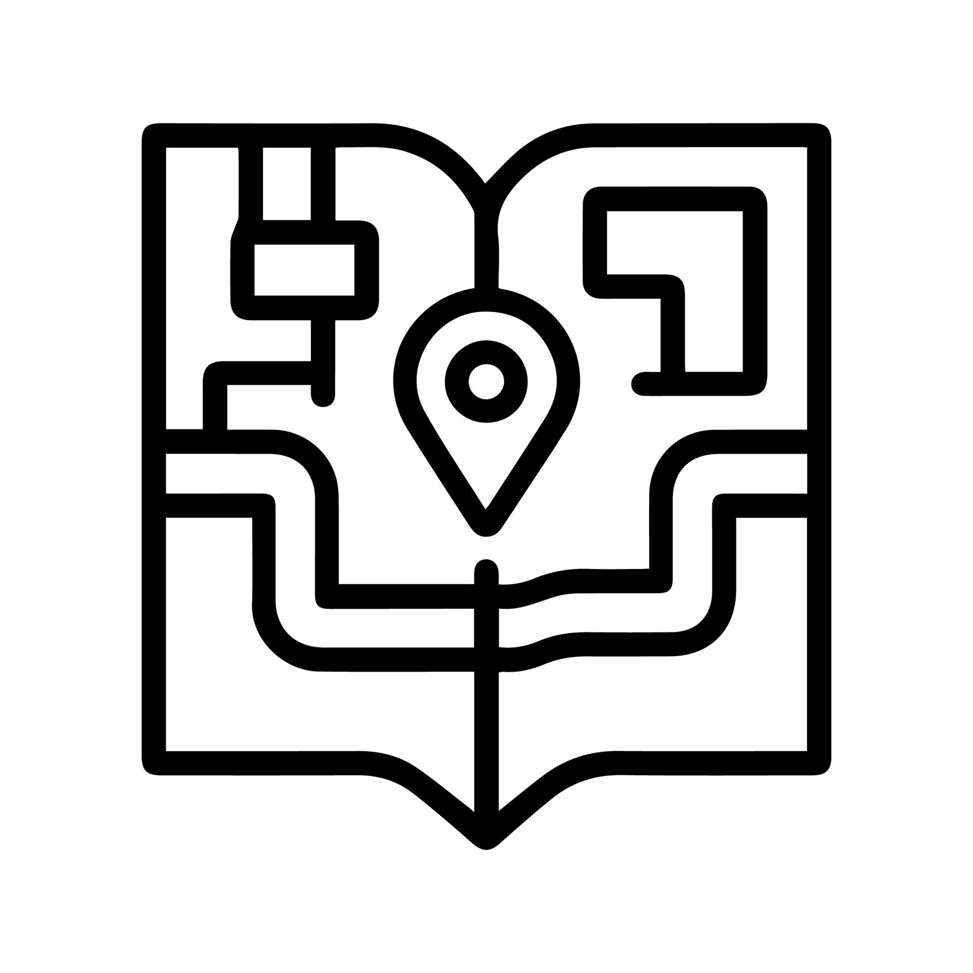 Directory Icon Or Modern Line Symbol Line Art And Icon Design With