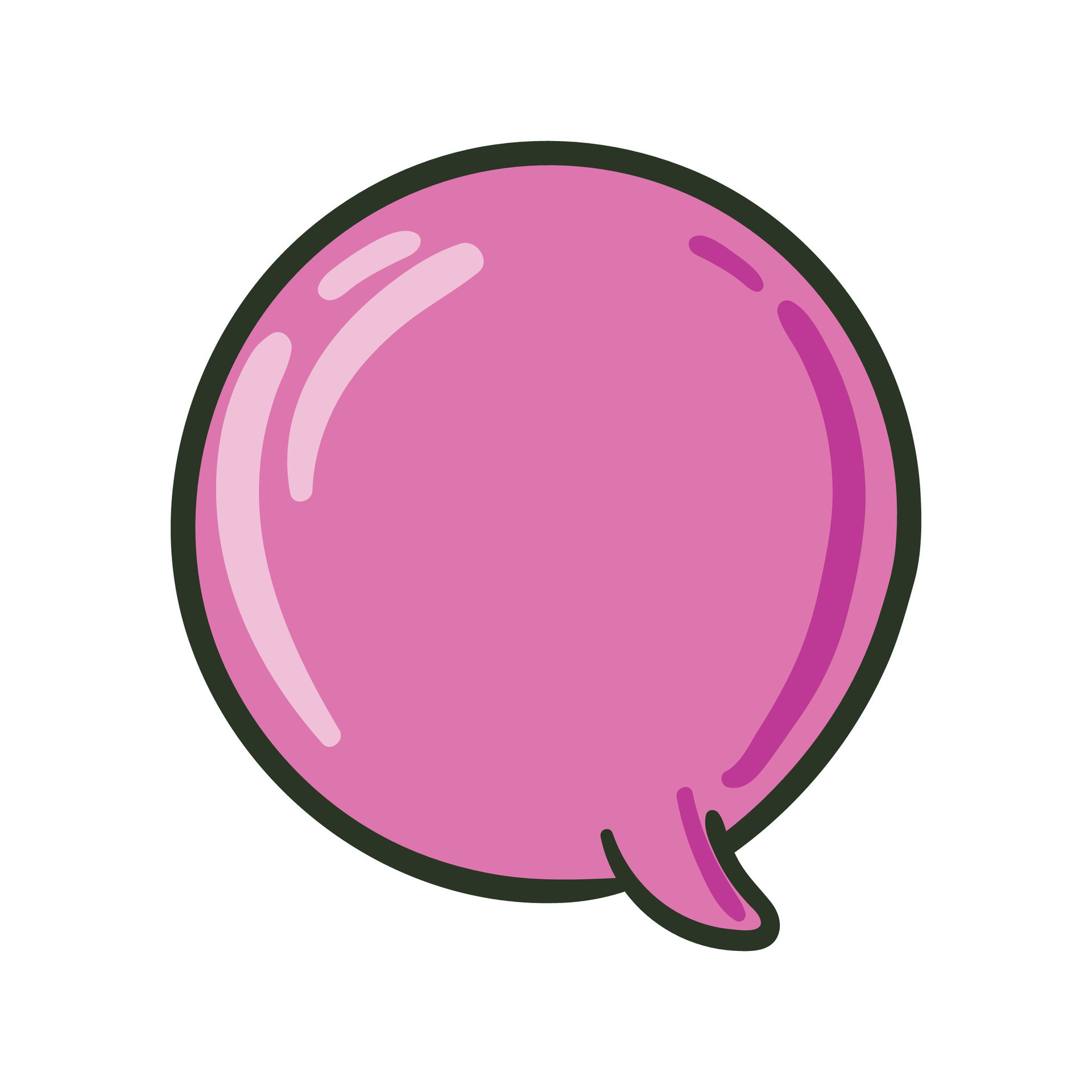 speech bubble message icon illustration on white backgound 47412659 ...