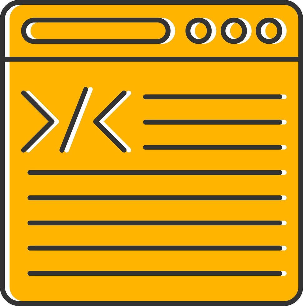 Coding Line Filled Slip Icon 47415940 Vector Art At Vecteezy