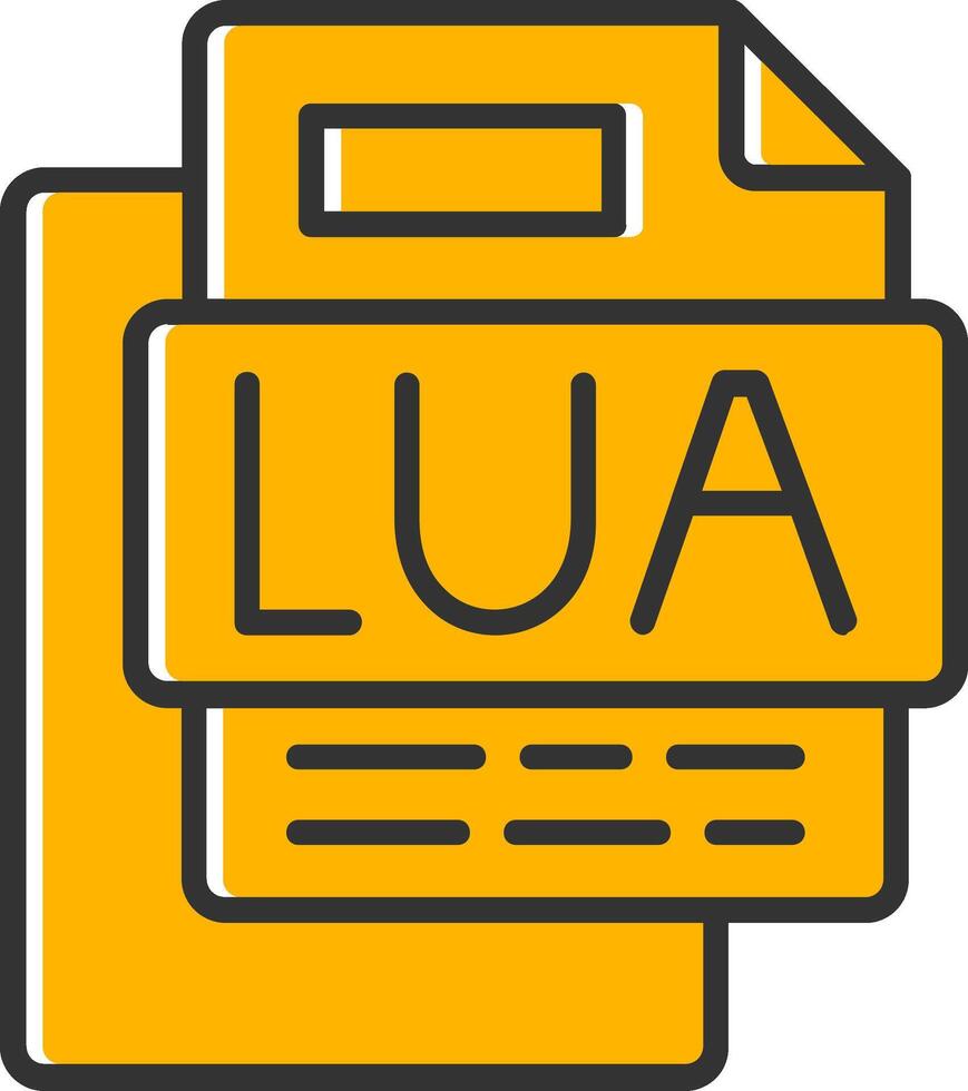 LUA File Line Filled Slip Icon 47416757 Vector Art at Vecteezy