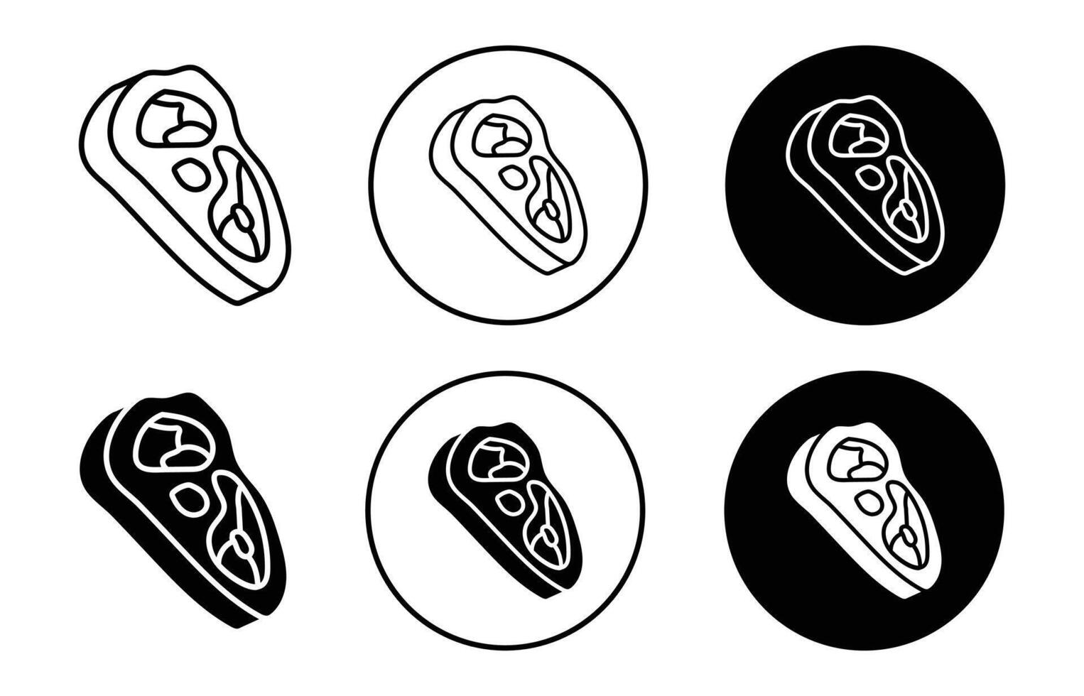 Meat icon logo collection set 47418578 Vector Art at Vecteezy Meat icon logo collection set 47418578 Vector Art at Vecteezy