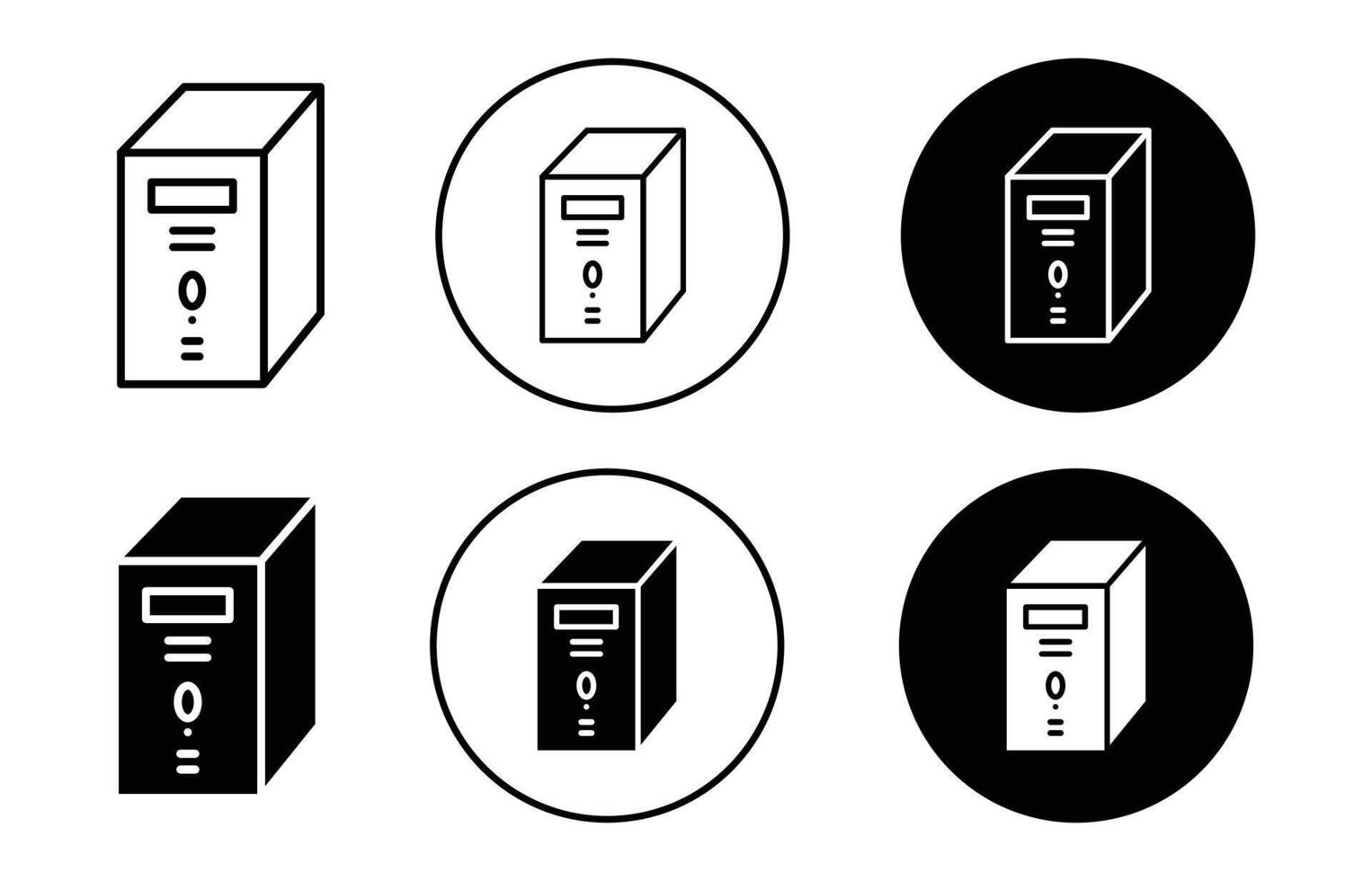 Computer Case Icon logo collection set 47419142 Vector Art at Vecteezy