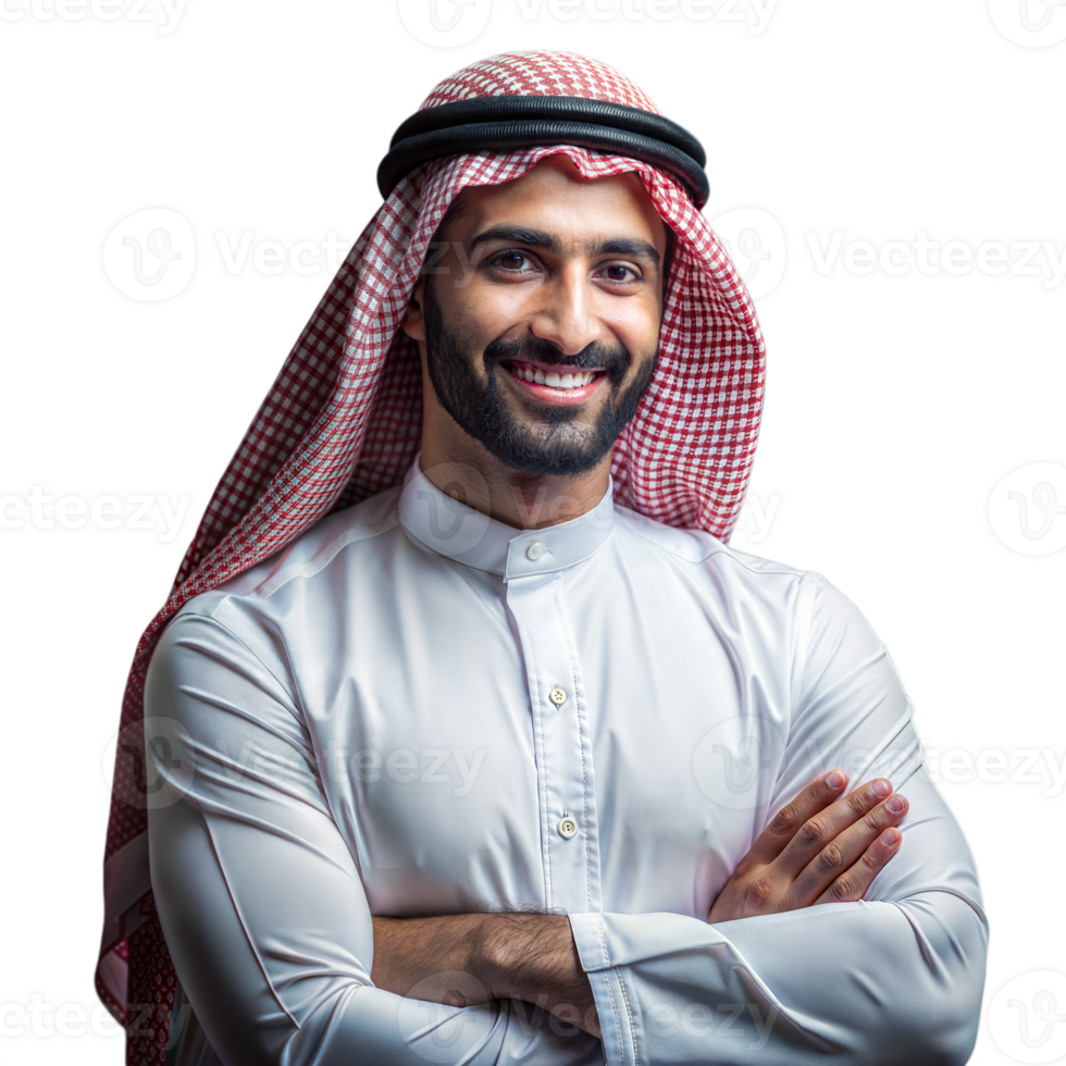 Smiling Arab Man Wearing Traditional Clothing 47419850 PNG
