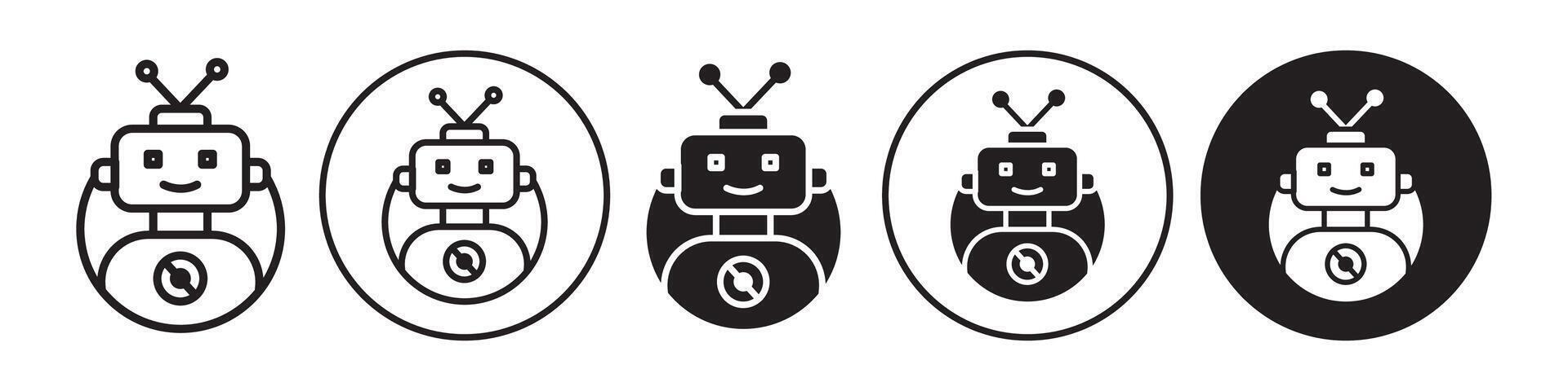 Robot Icon set collection for web 47420064 Vector Art at Vecteezy