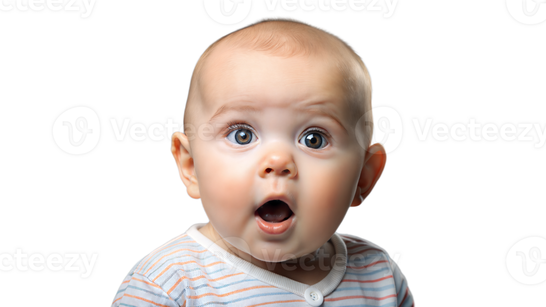 A Confused Baby With Wide Eyes and Open Mouth 47420478 PNG