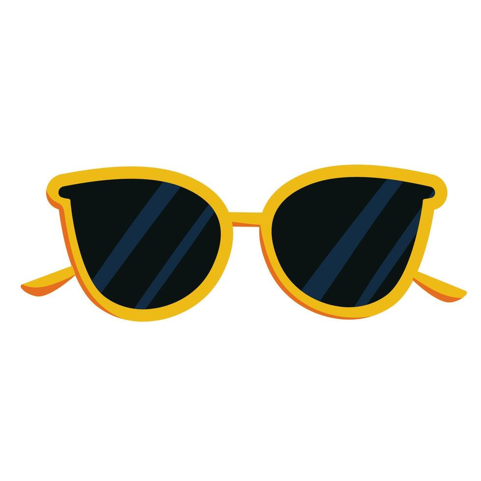 Sunglasses Clip Art On White Background Fashion Items For Summer Vacation Isolated