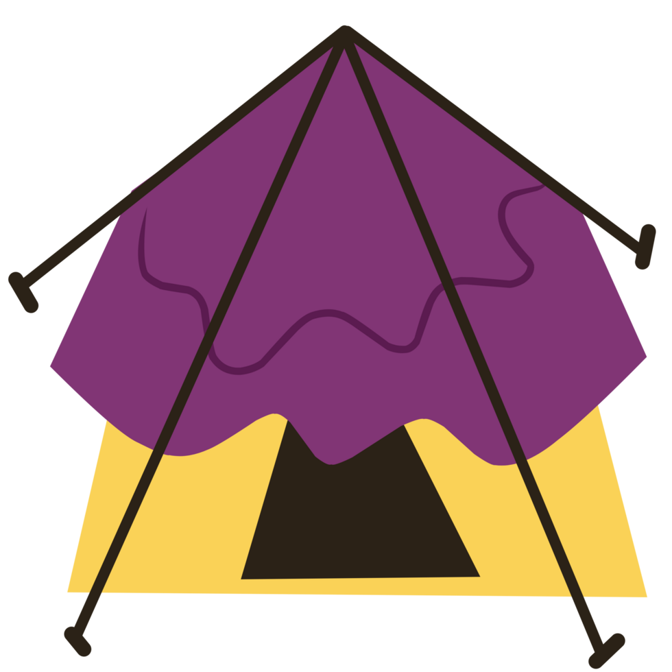 Summer camping tent 47424808 PNG