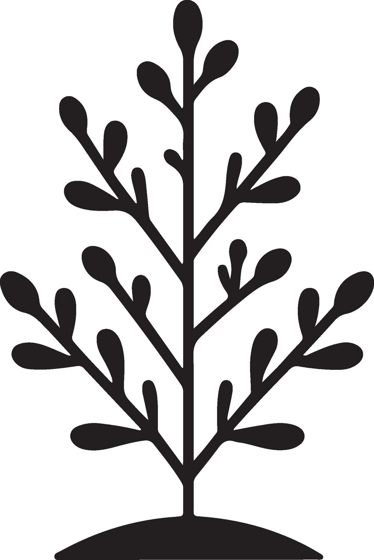 simple tree decor silhouette image 47425844 Vector Art at Vecteezy