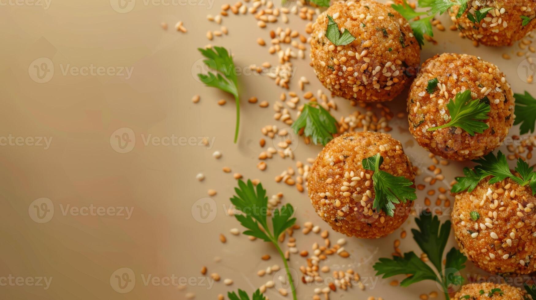 Falafel meal balls traditional cuisine bite copy space background ...